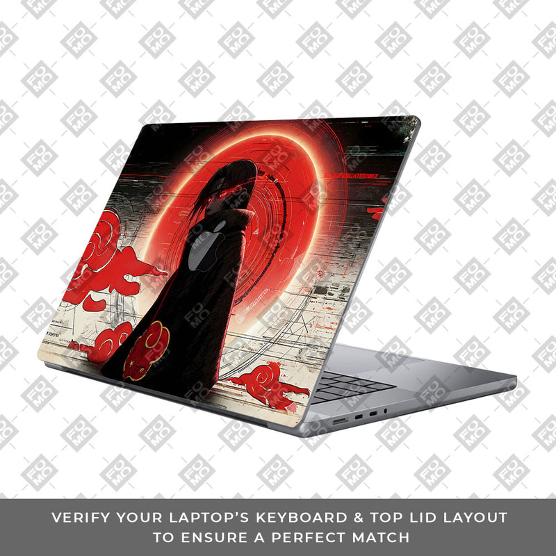 Itachi Uchiha Mark of the Akatsuki MacBook Pro 16 2019 3D Laptop Skin