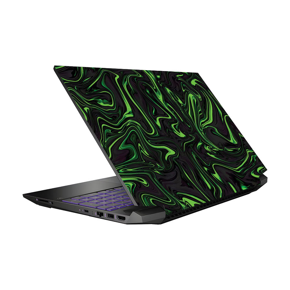 Neon Green Marble HP Pavilion Gaming 15 EC Series Laptop Skin