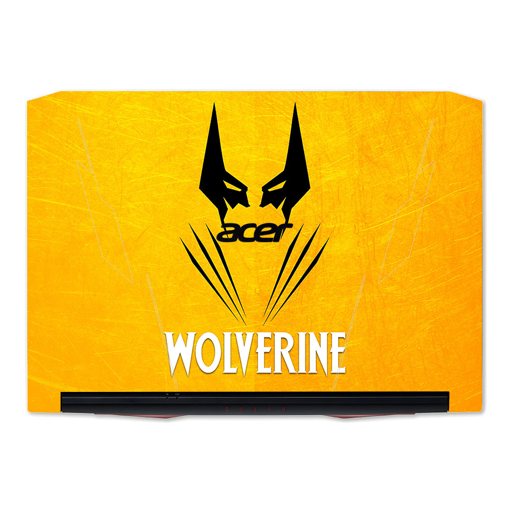 Wolverine with Yellow Background Acer Nitro 5 AN515 45, 55, 57 Laptop