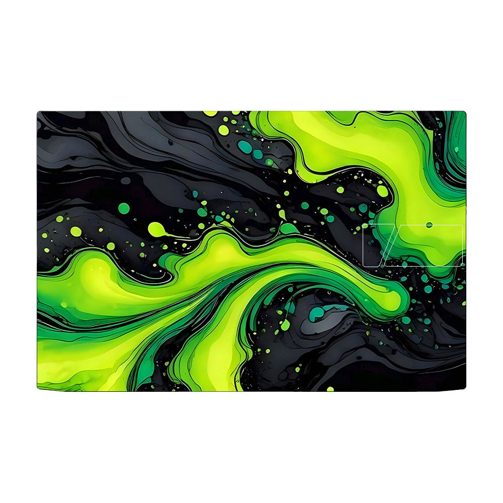 Neon Green Paint Swirls Asus Vivobook Pro 15 M6500QC & M6500QH Laptop