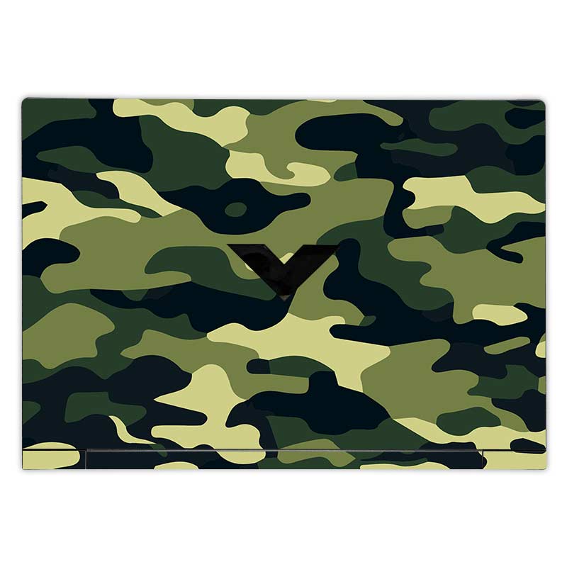 Forest Green Camo Pattern HP Victus Laptop Skin