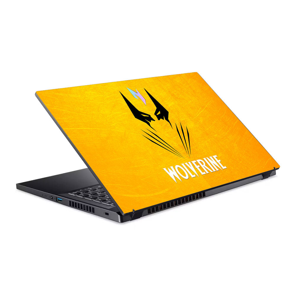 Wolverine with Yellow Background Acer Nitro V ANV15 51 55CA Laptop Ski