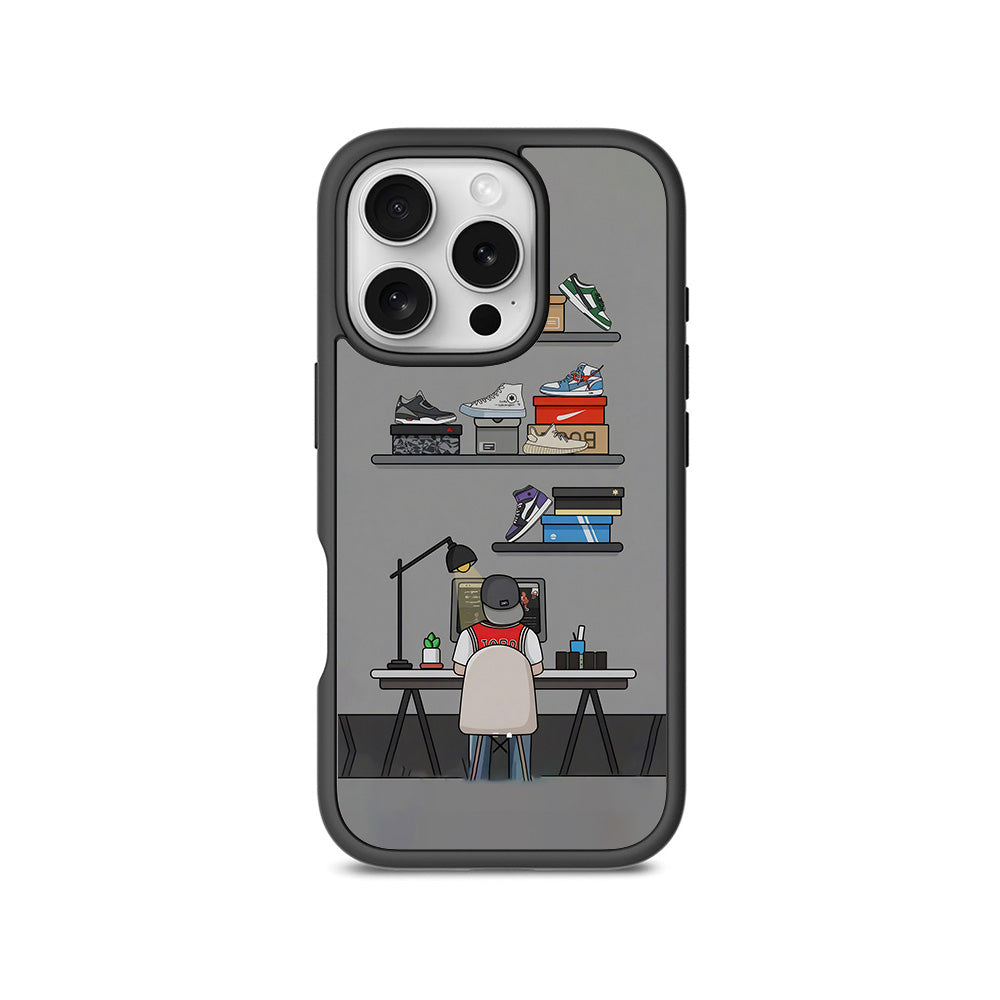 Creator Sneaker Desk Skin with Shockguard Armour Magsafe Case for Appl