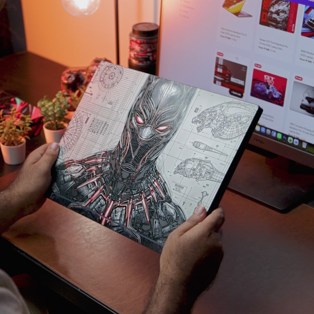 Black Panther Vibranium Tech Dell G15 5520, 5530 3D Laptop Skin
