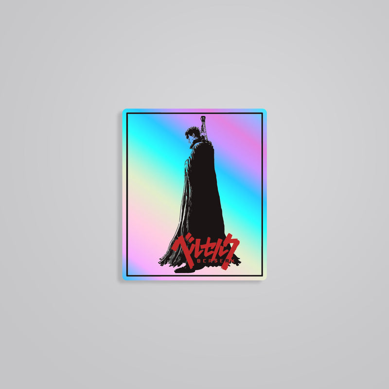 Guts of Berserk Holographic Sticker – Unleash the Warrior Spirit with ...