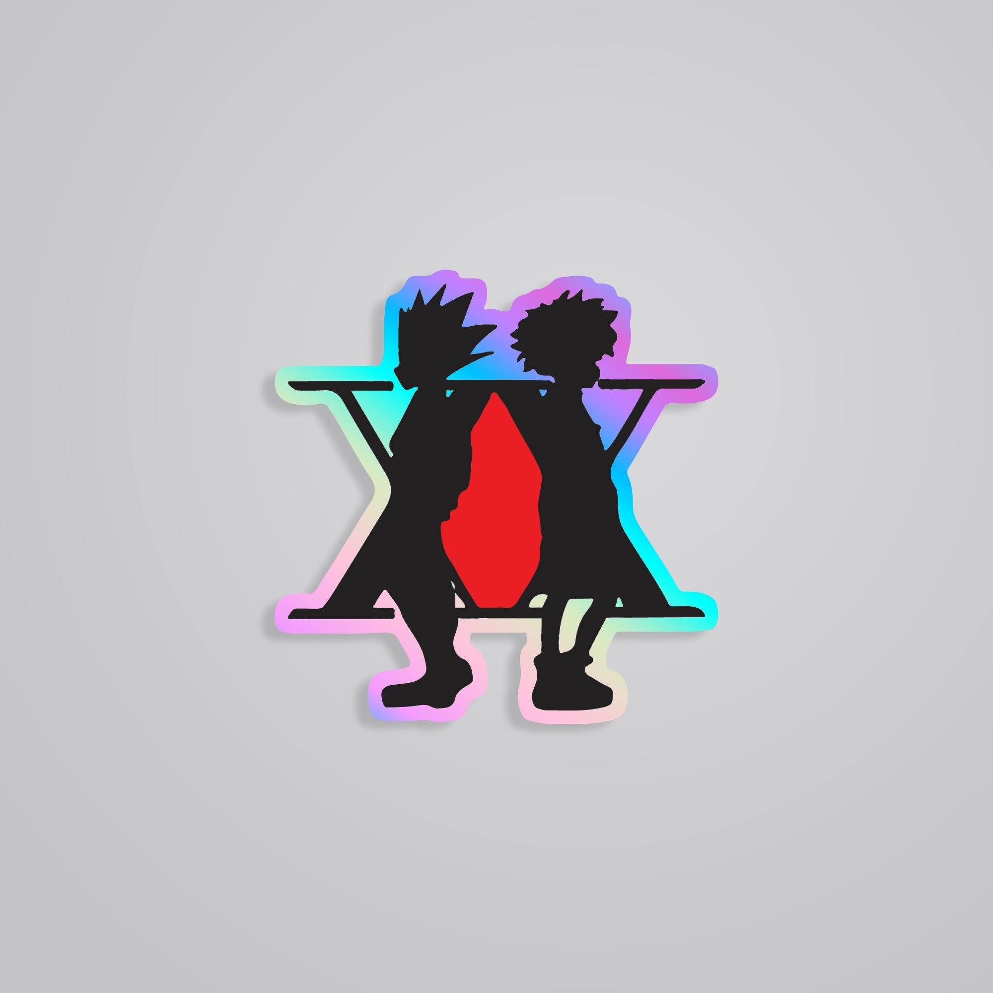 HxH Logo Anime Holographic Sticker – Elevate Your Style with Hunter x ...
