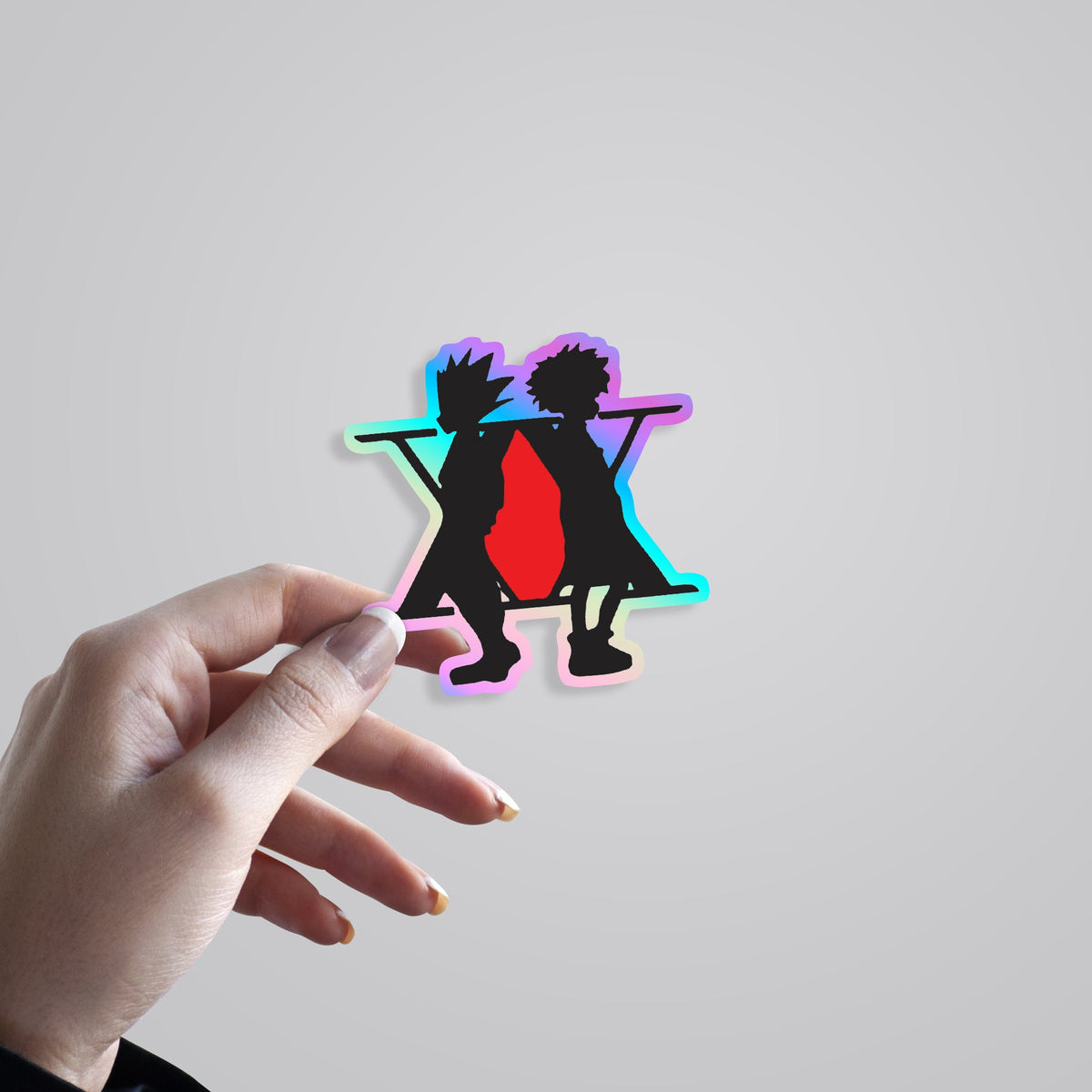 HxH Logo Anime Holographic Sticker – Elevate Your Style with Hunter x ...