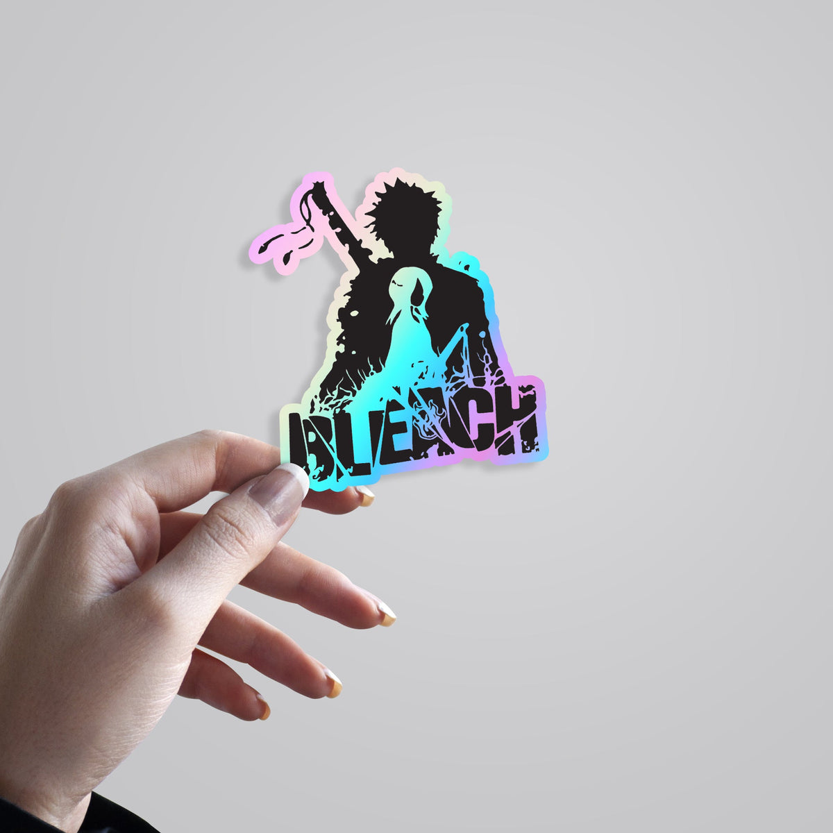 Ichigo & Rukia Bleach Anime Holographic Sticker – Unleash Soul Reaper ...