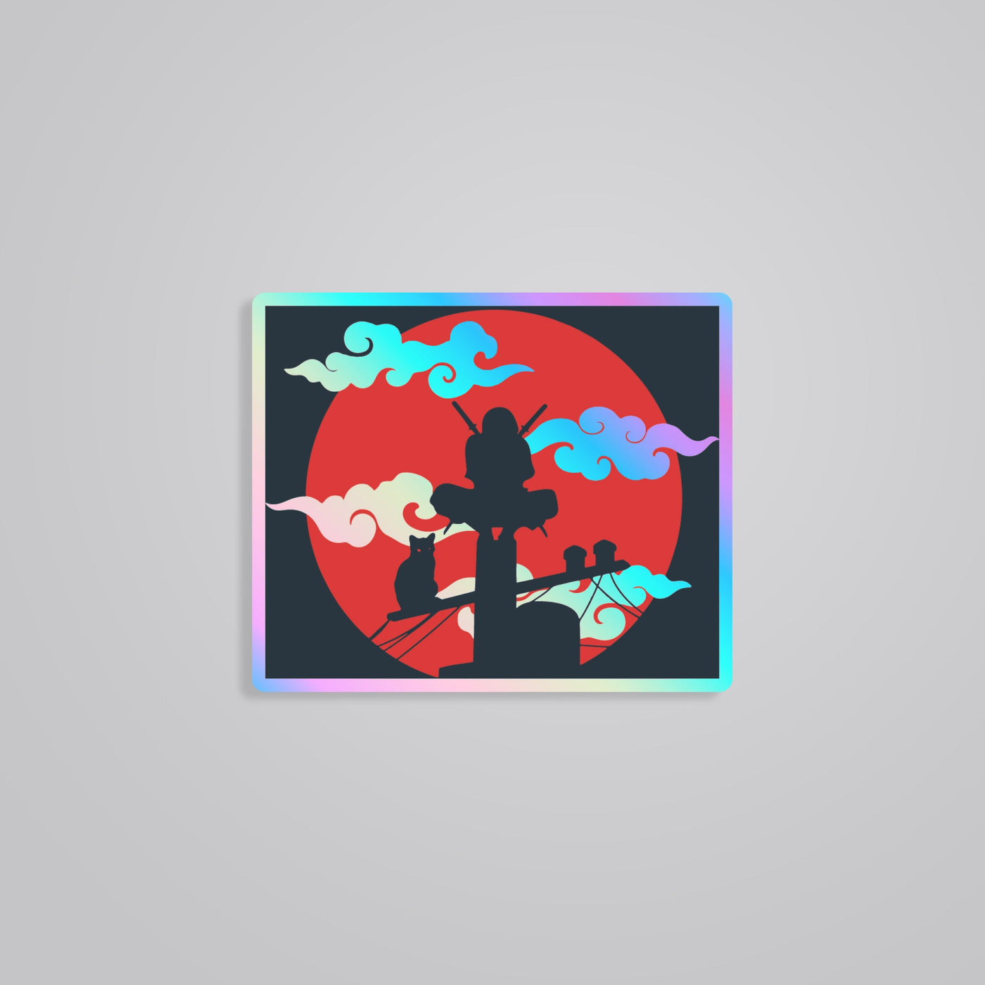 Itachi Uchiha Naruto Holographic Sticker – Embrace the Legacy of the ...