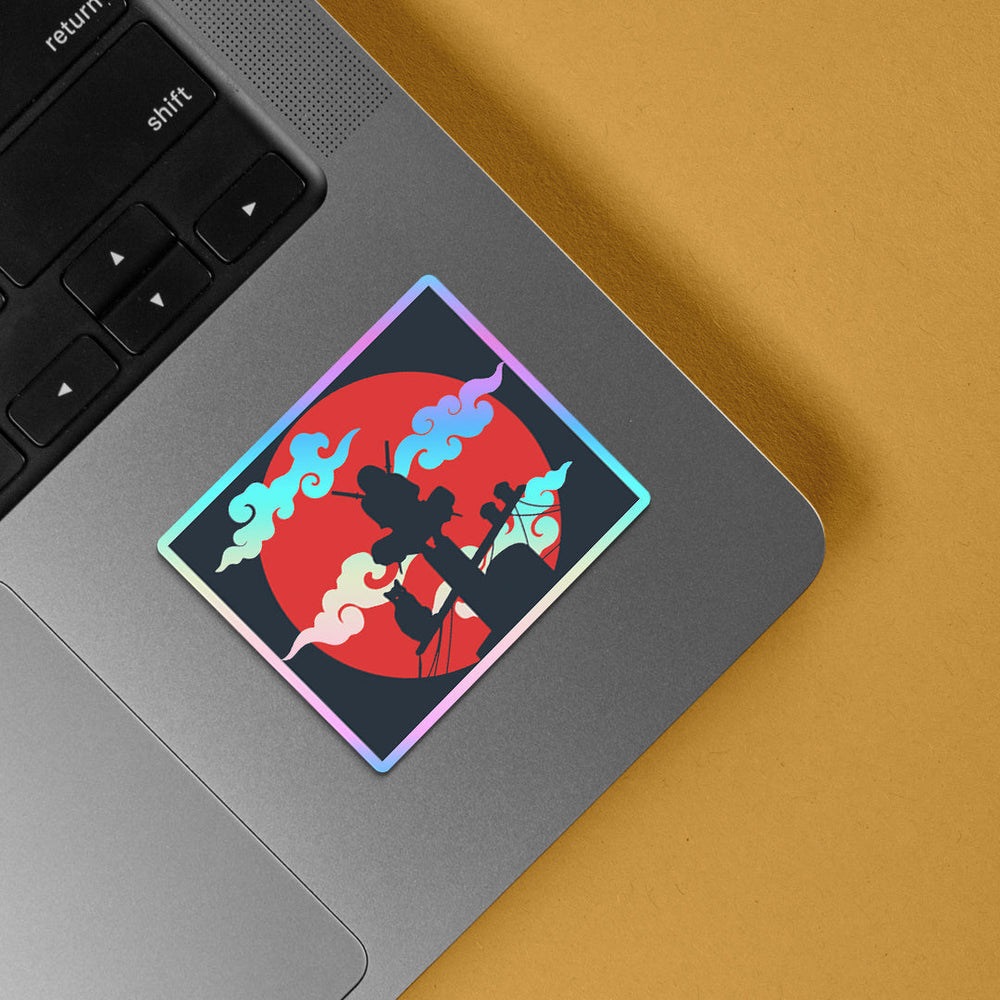 Itachi Uchiha Naruto Holographic Sticker – Embrace the Legacy of the ...
