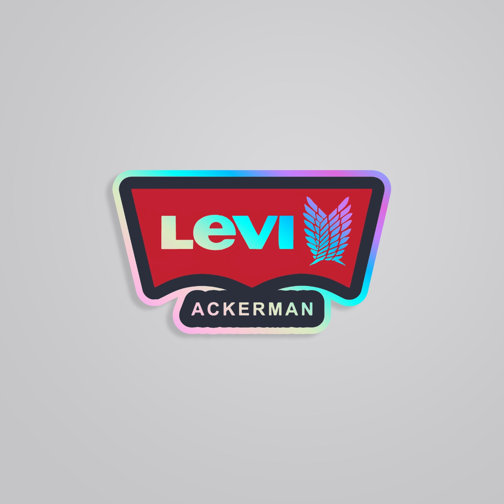 Levi Ackerman Holographic Sticker – Unleash the Strength of Humanity's ...