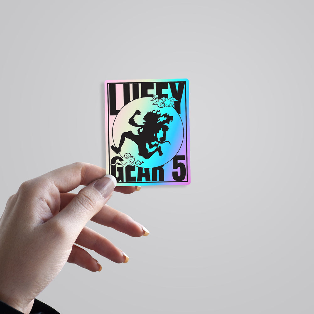 Luffy Gear 5 One Piece Anime Holographic Sticker – Unleash Pirate King ...