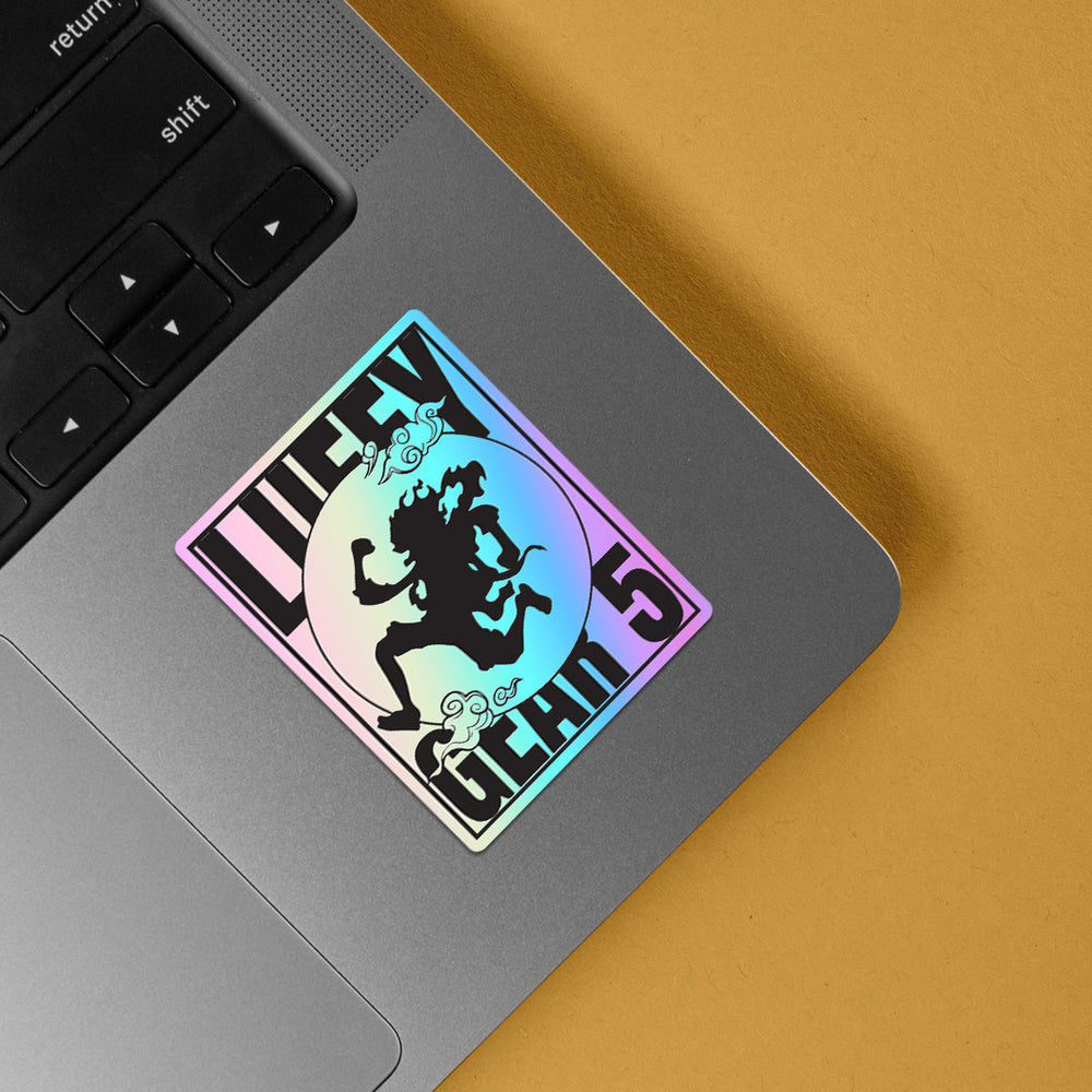 Luffy Gear 5 One Piece Anime Holographic Sticker – Unleash Pirate King ...