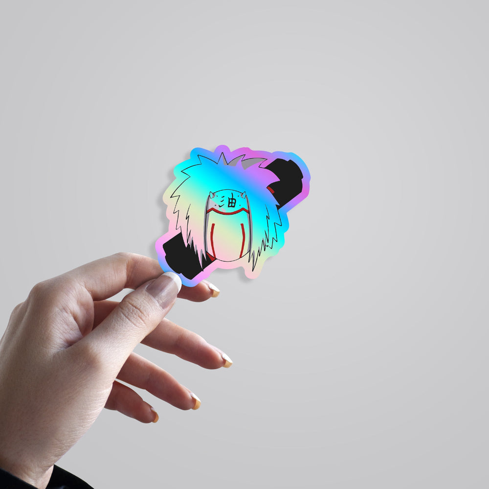 Naruto Jiraiya Holographic Sticker – Channel Legendary Ninja Vibes with ...