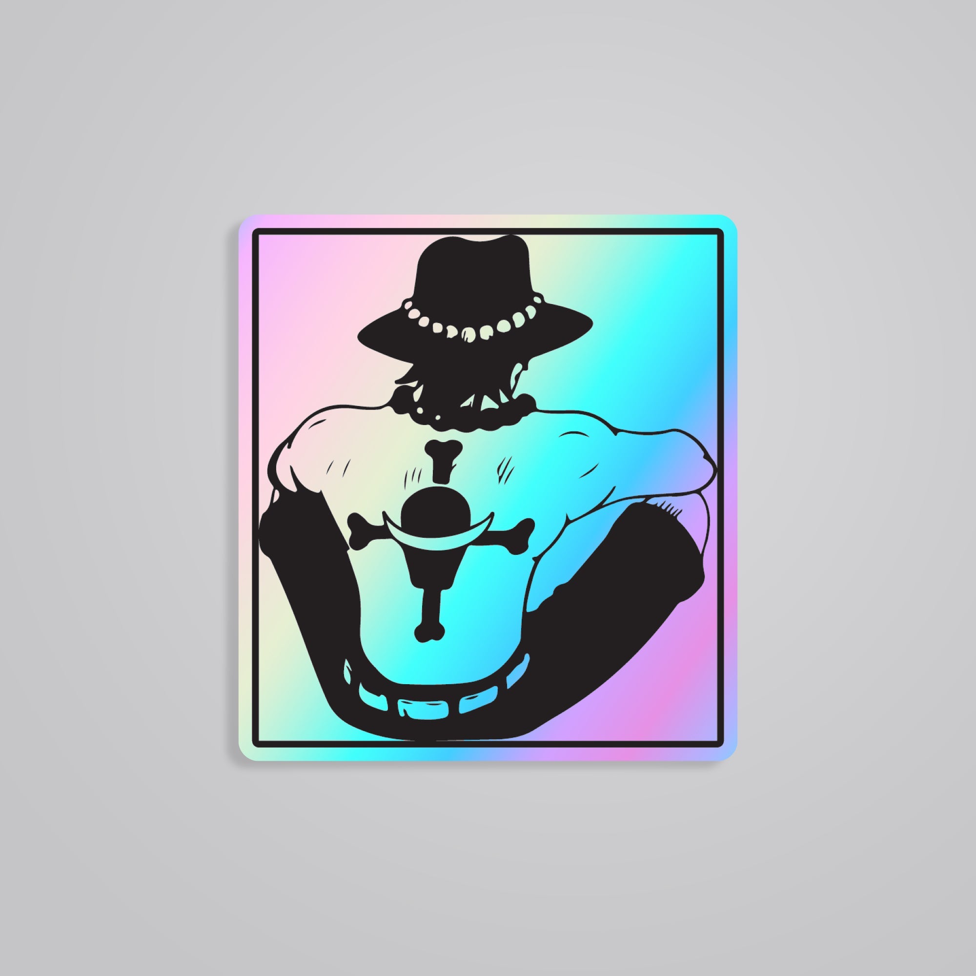 Portgas D. Ace One Piece Anime Holographic Sticker – Flame On with ...