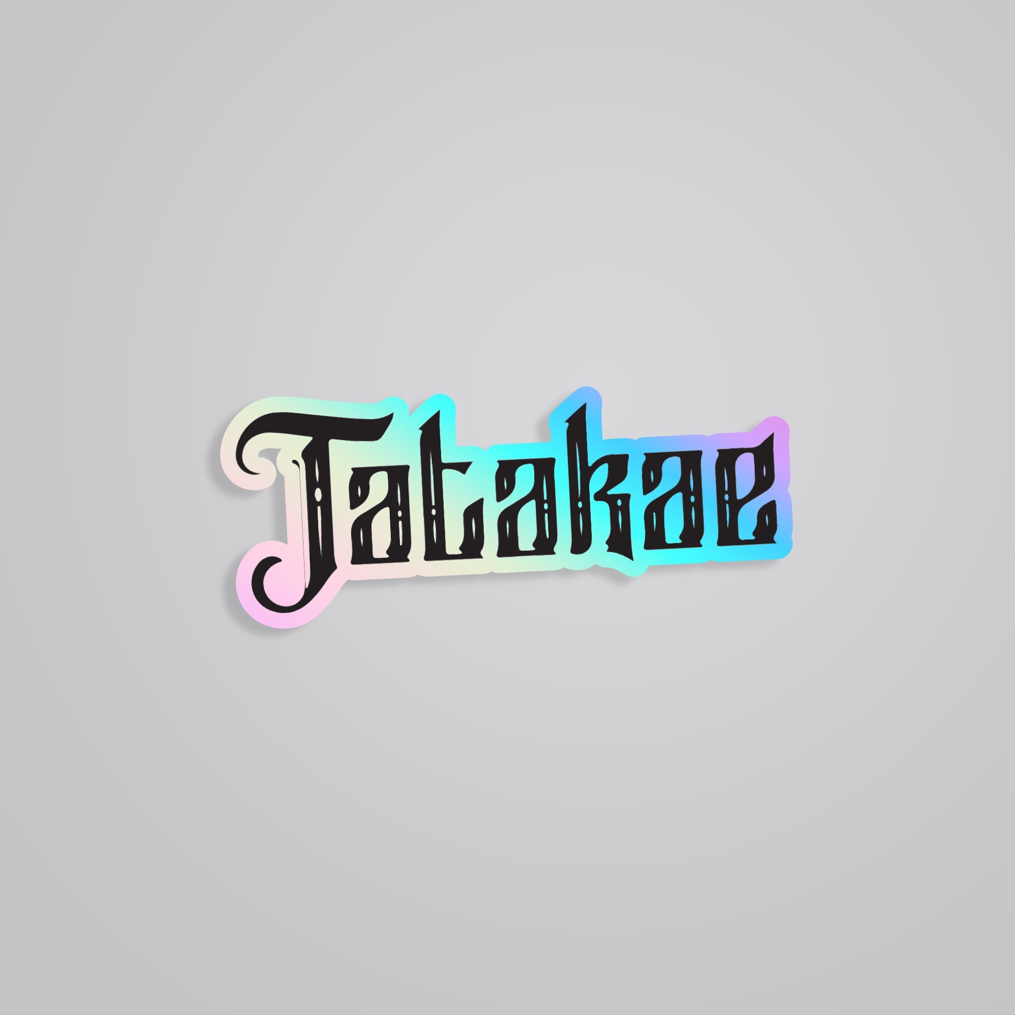 Tatakae AOT Holographic Sticker – Rally the Titans with Stunning Holography