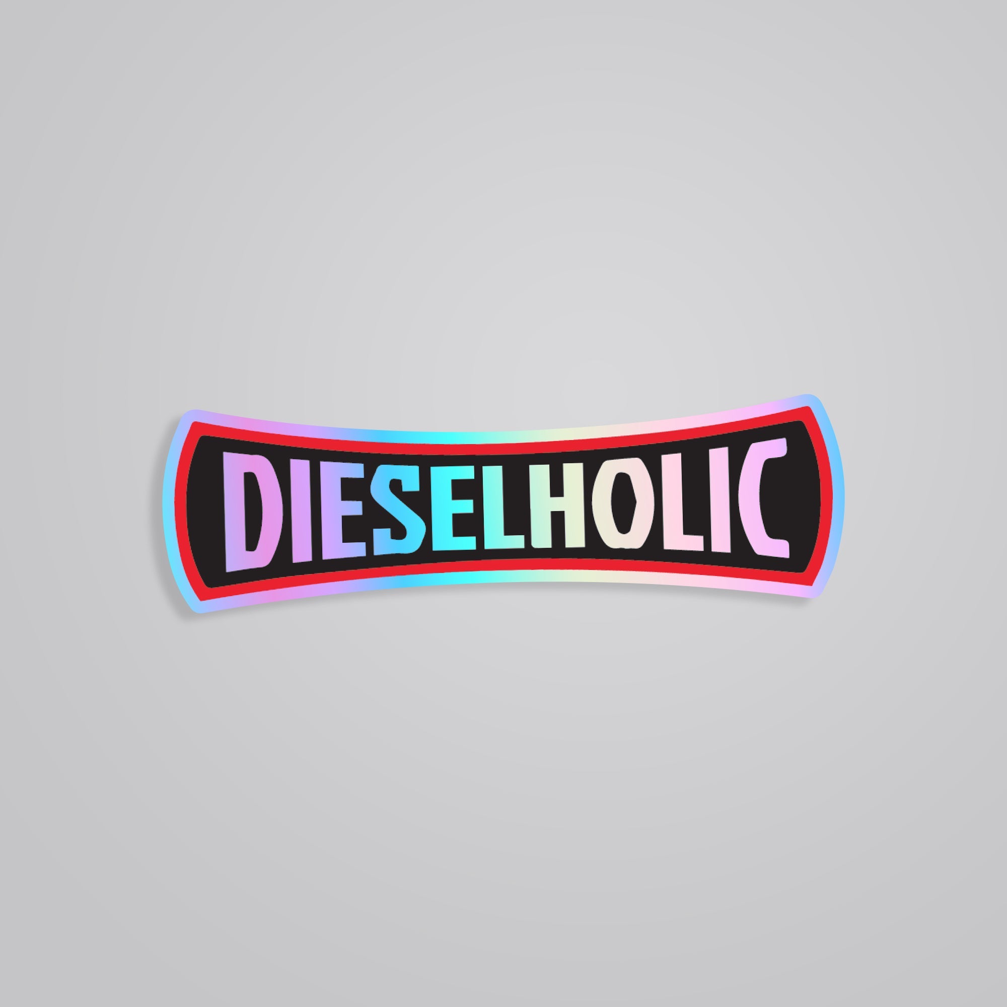 Diesel Holic Holographic Sticker – Fuel Your Style with Edgy Elegance