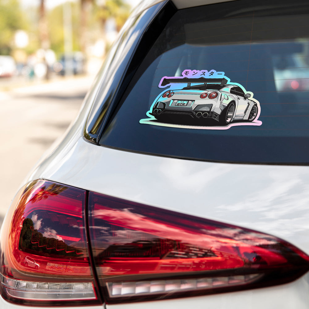 GTR R35 Godzilla Holographic Sticker – Roar in Style with the King of ...