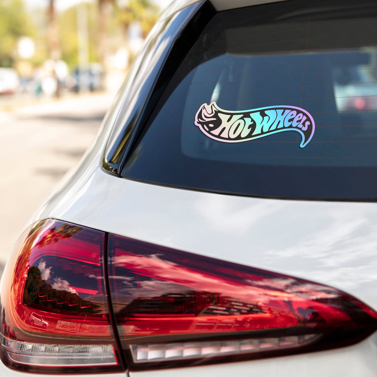 Hot Wheels Holographic Sticker – Blaze the Trails with Shimmering Speed