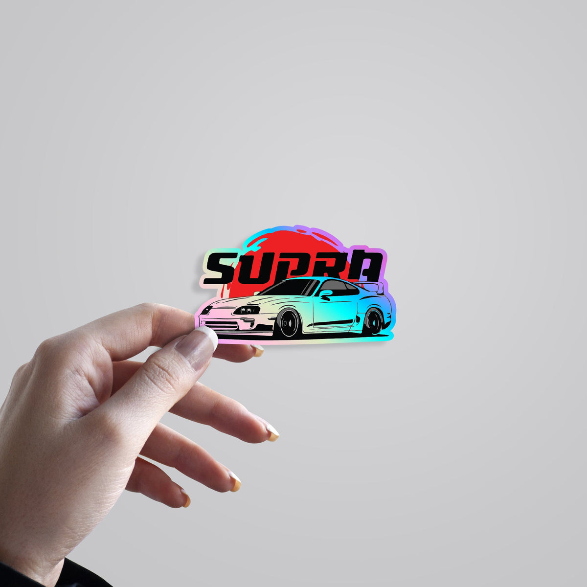 Elevate Your Style with Supra Cars & Bikes Holographic Sticker ...