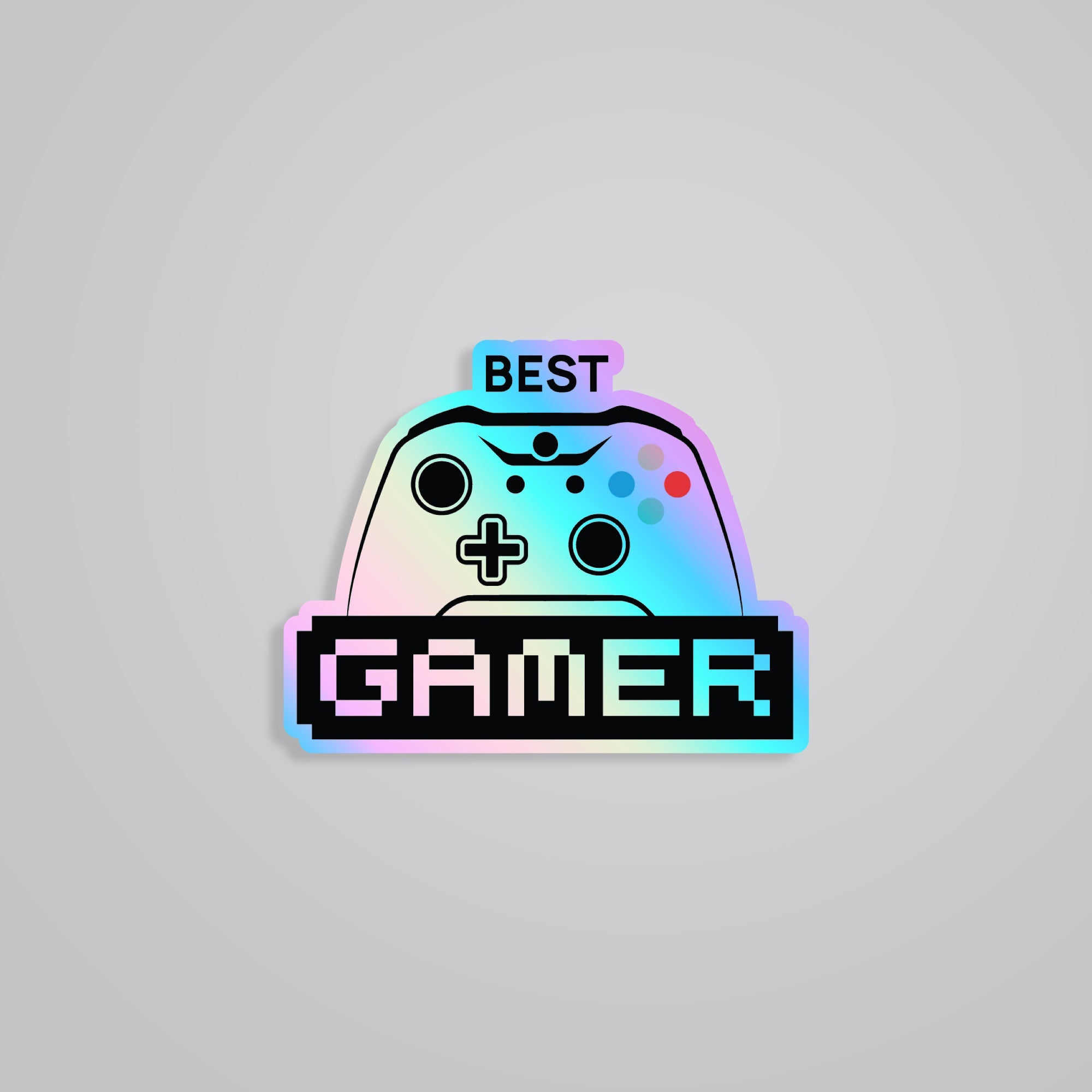 Best Gamer Holographic Sticker – Level Up Your Style with Gaming Glory