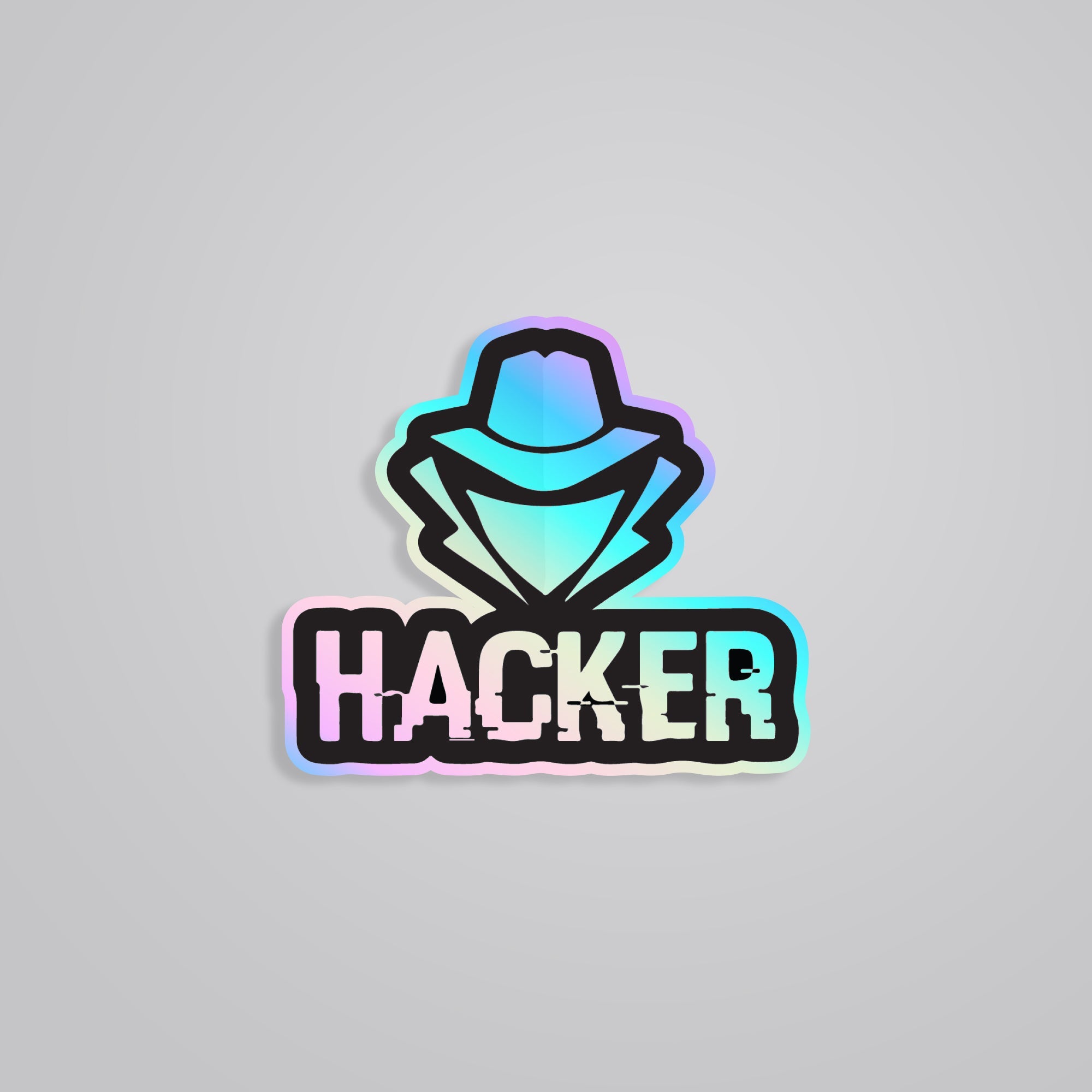 Hacker Holographic Sticker – Cyber Coolness for Your Tech Gear