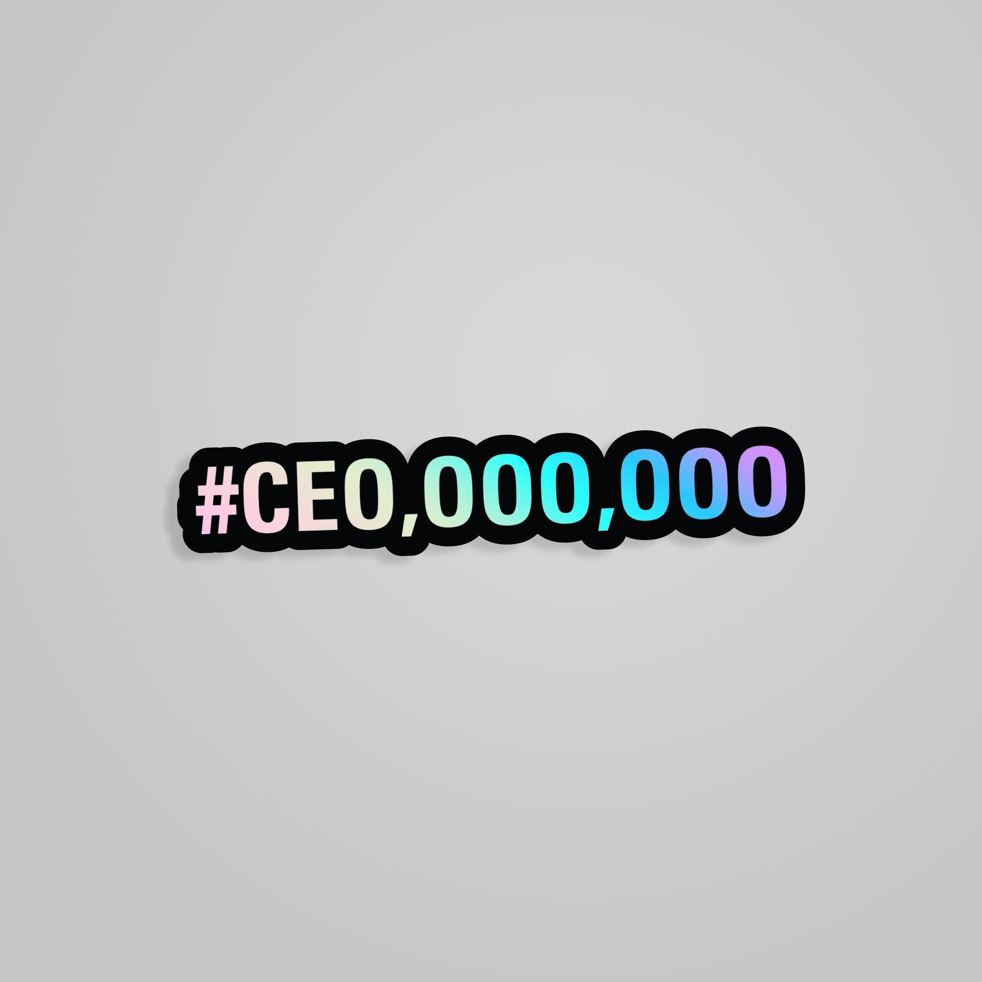 Elevate Your Leadership Style with CEO Holographic Sticker – Seal the ...
