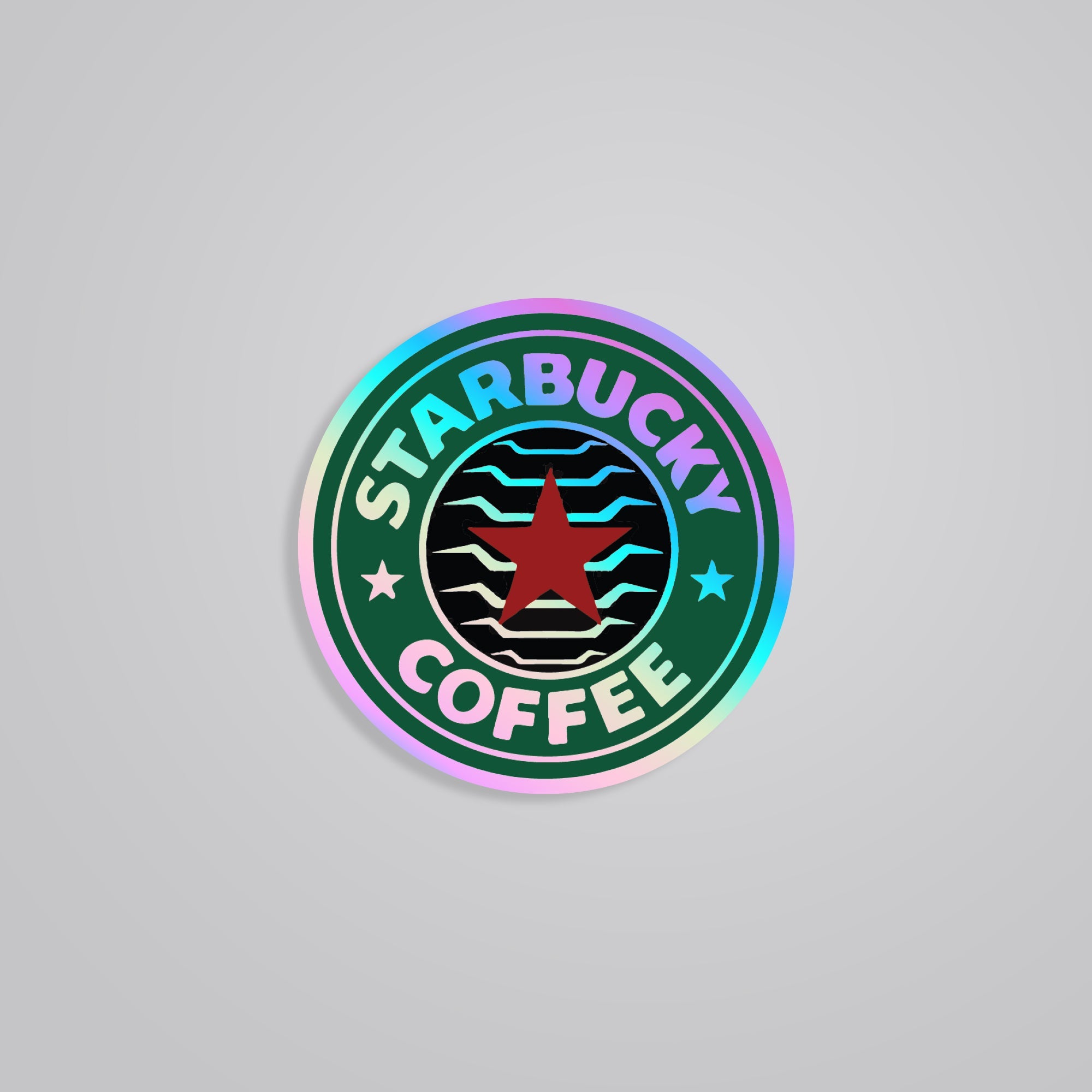 Interior Starbucky Coffee Holographic Sticker – Elevate Your Space with ...