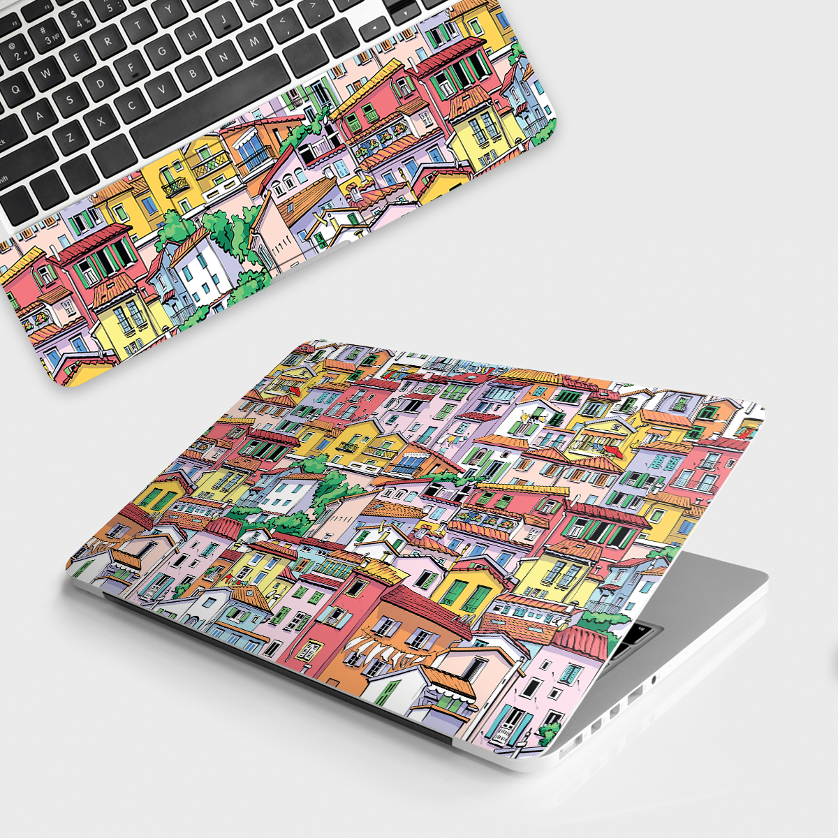 Elevate Your Laptop with the Boho Village Laptop Skin - Unique and ...
