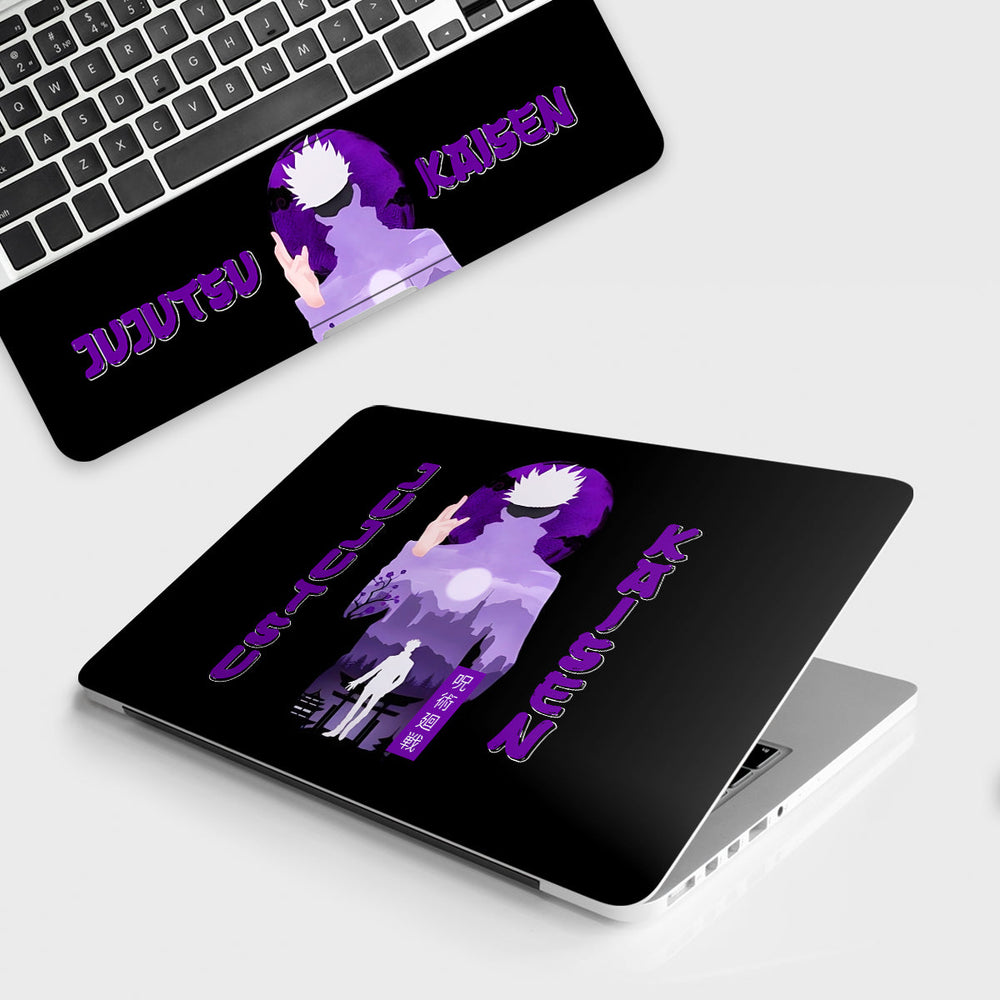 Embrace the Cursed Energy: Jujutsu Kaisen Gojo Silhouette Anime Laptop Skin