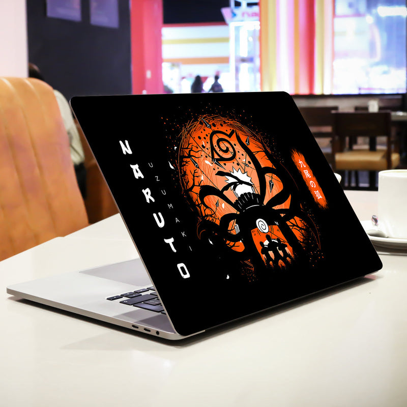 Unleash the Power Within: Kyuubi No Kitsune Naruto Uzumaki Laptop Ski