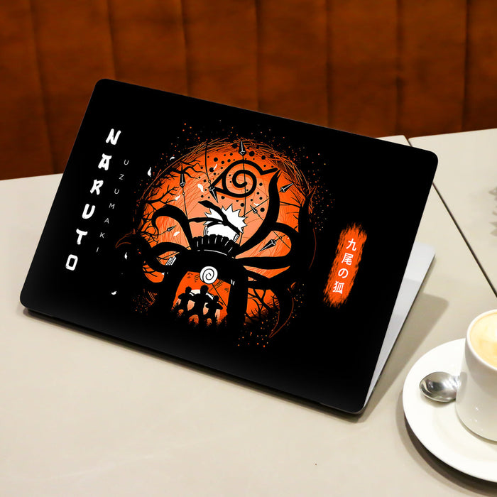 Unleash the Power Within: Kyuubi No Kitsune Naruto Uzumaki Laptop Ski