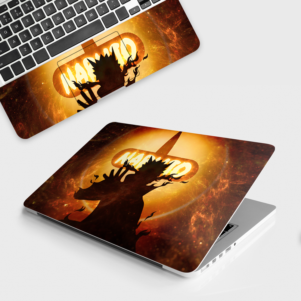 Unleash Ninja Power with a Naruto Laptop Skin - Energetic and Iconic Design
