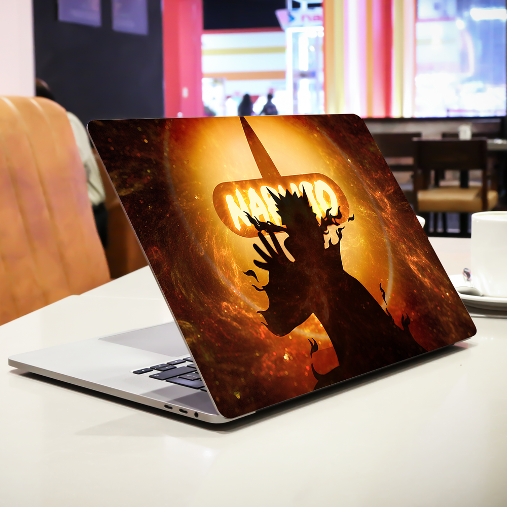 Unleash Ninja Power with a Naruto Laptop Skin - Energetic and Iconic Design