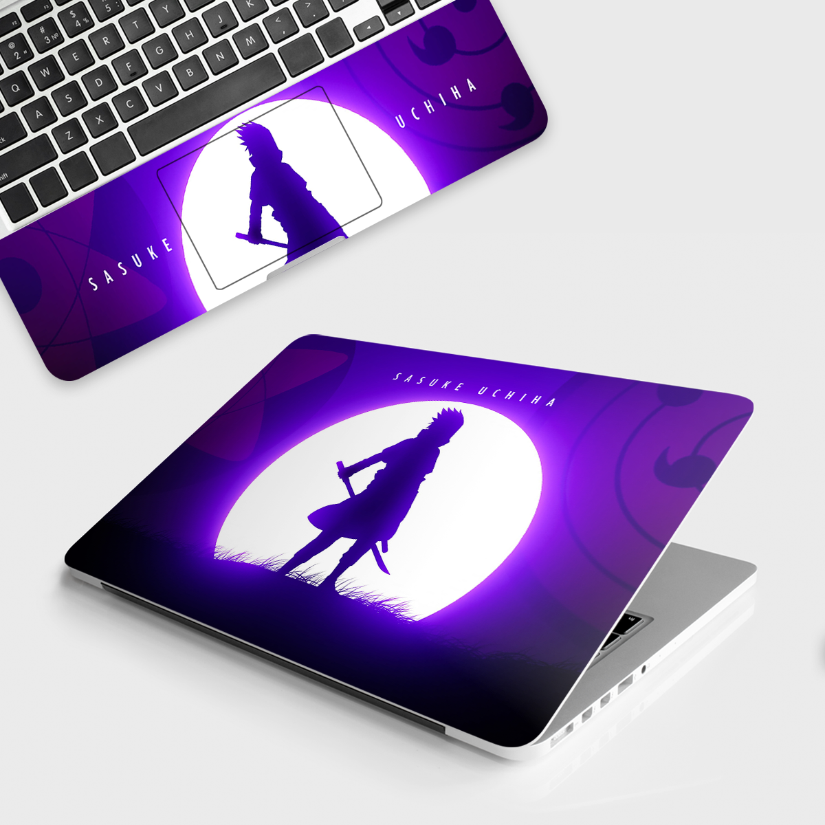 Unleash the Uchiha Power with Sasuke Uchiha Anime Laptop Skin - Dark ...