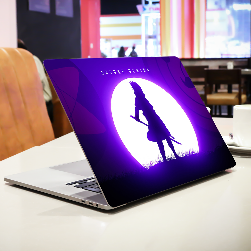 Unleash the Uchiha Power with Sasuke Uchiha Anime Laptop Skin - Dark ...