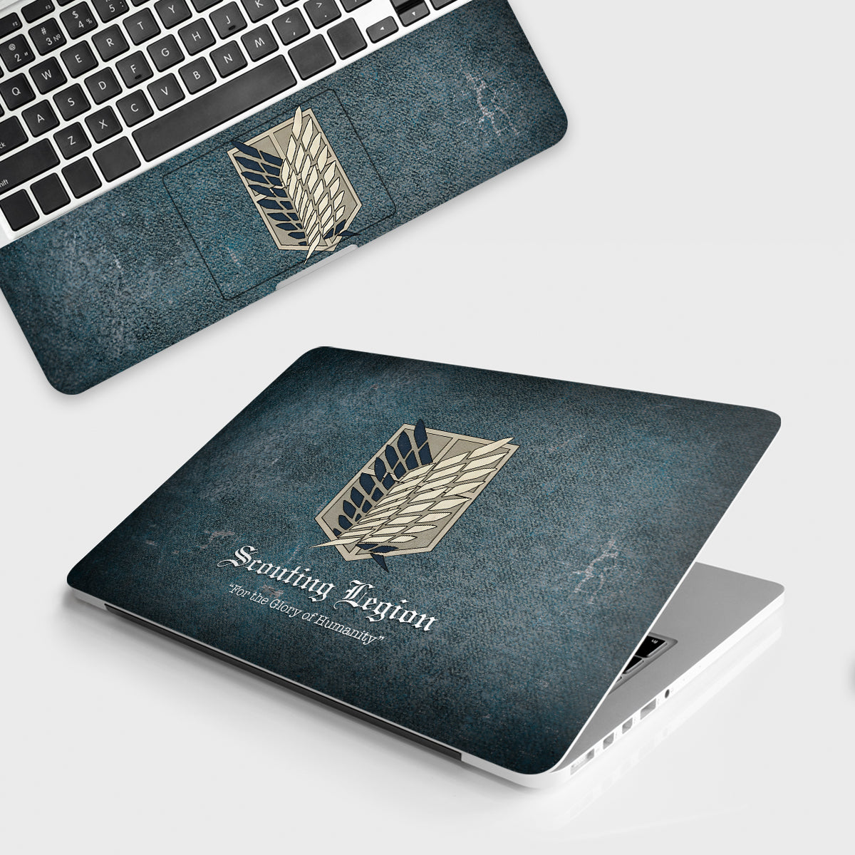 Join the Scouting Legion: AOT Anime Laptop Skin - Armored Up for Style