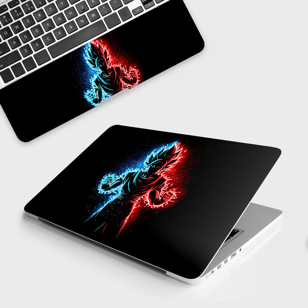 Unleash Saiyan Power: Dragon Ball Z Vegeta Dual Color Anime Laptop Skin ...