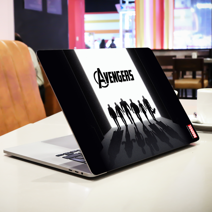 Assemble the Avengers with the 'Avengers in Black' Laptop Skin - Heroic ...