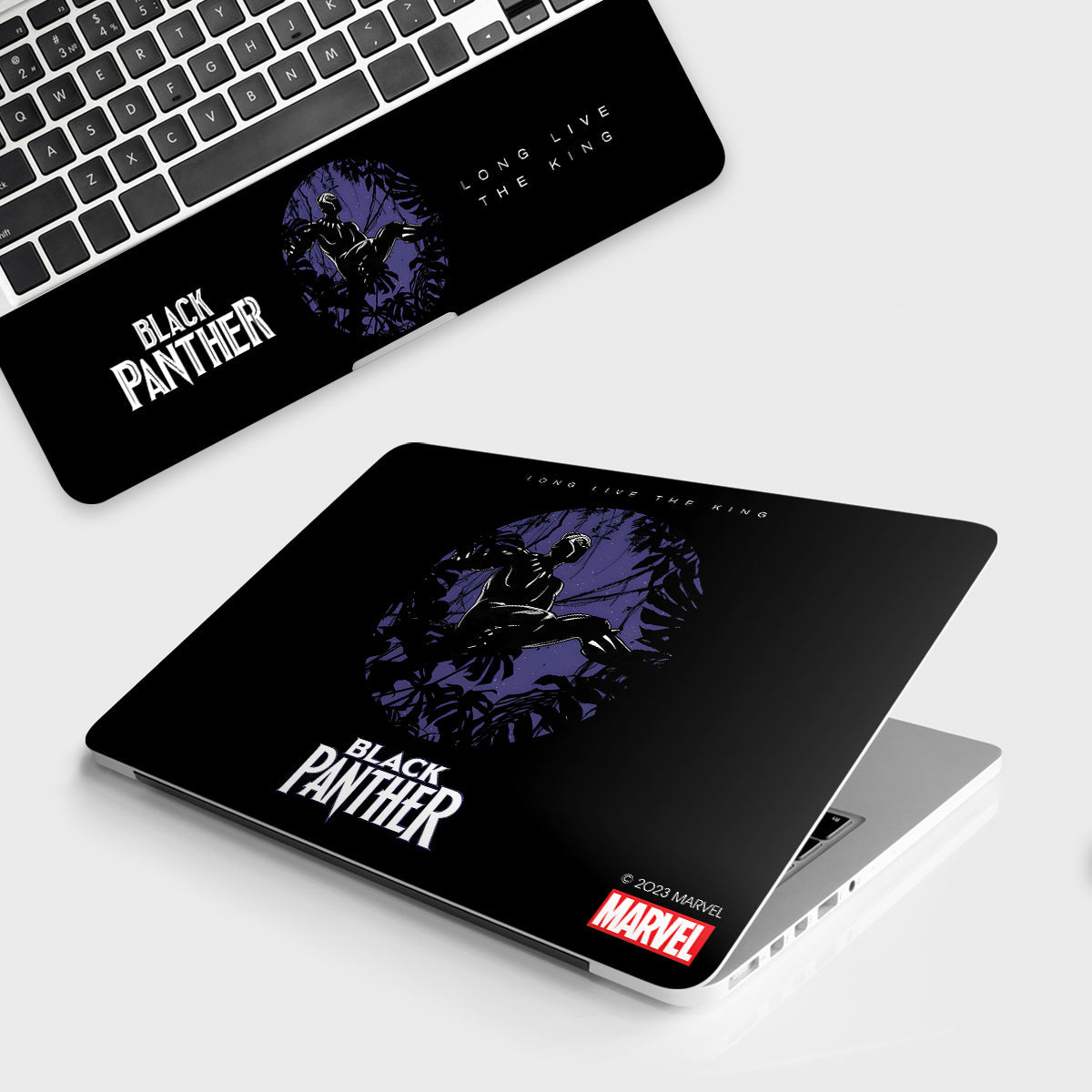 Wakanda Forever: Black Panther in Black MCU Laptop Skin for Marvel ...