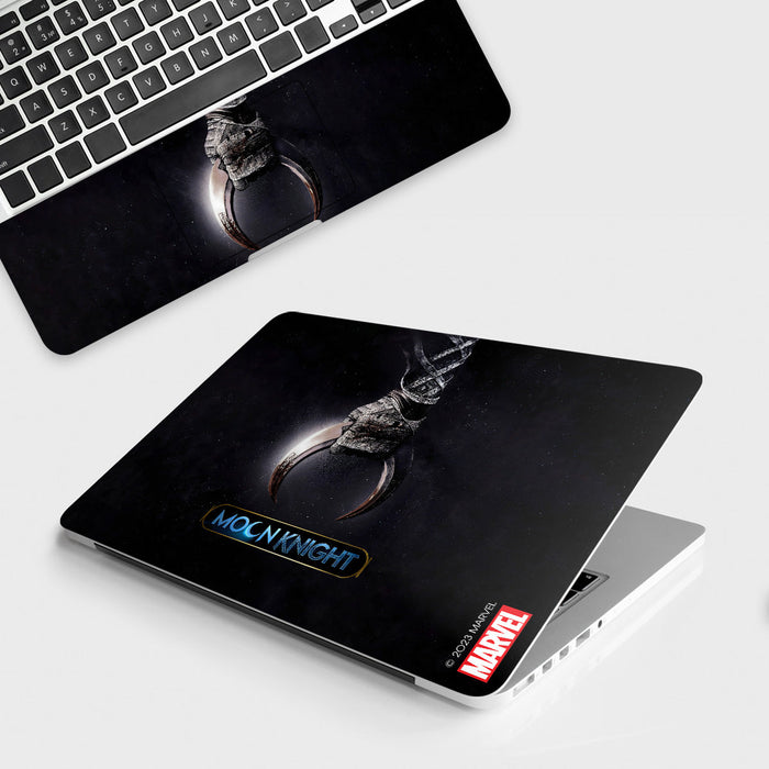 Embrace the Enigma with Crescent Blades of Moon Knight MCU Laptop Skin ...
