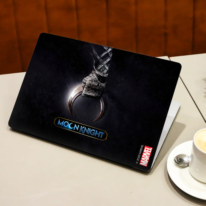 Embrace the Enigma with Crescent Blades of Moon Knight MCU Laptop Skin ...
