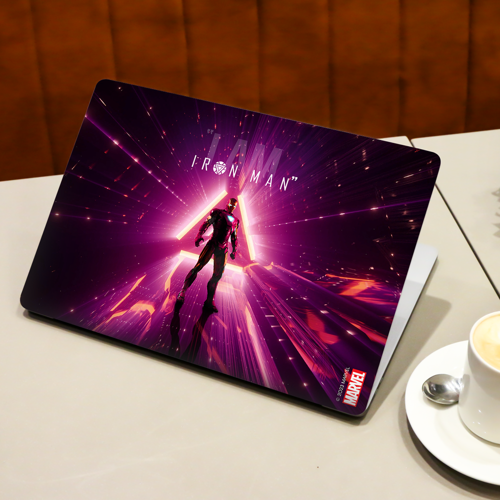 Become Iron Man with 'I Am Iron Man' Laptop Skin - Heroic and Iconic Design