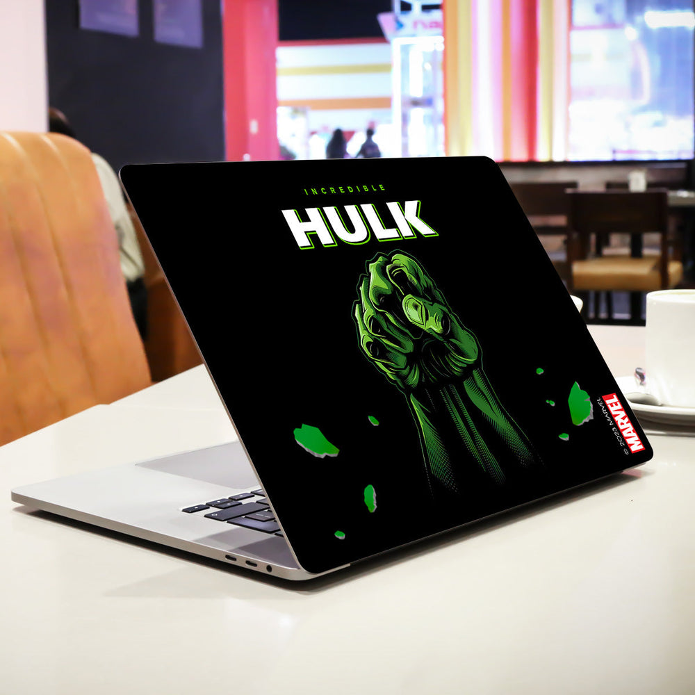 Feel the Power with Incredible Hulk Fist Marvel Comics Laptop Skin ...