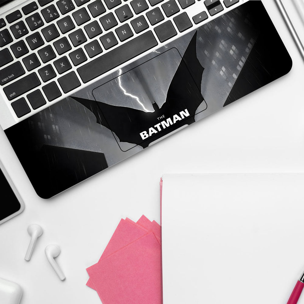 Gotham's Guardian: The Batman in Black & White DC Laptop Skin for Dark ...