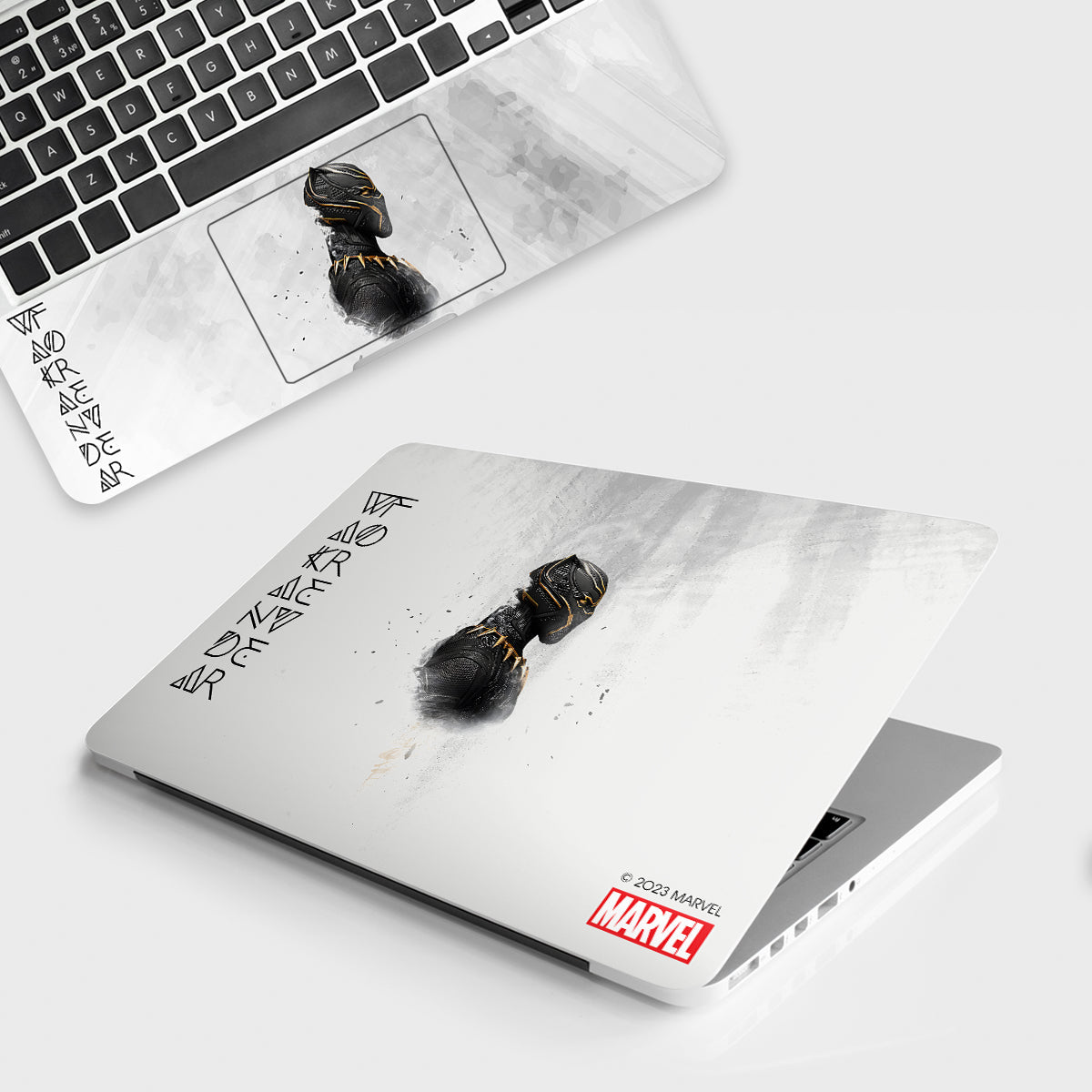 Wakanda Forever: Black Panther MCU Laptop Skin - Unleash Vibranium Elegance