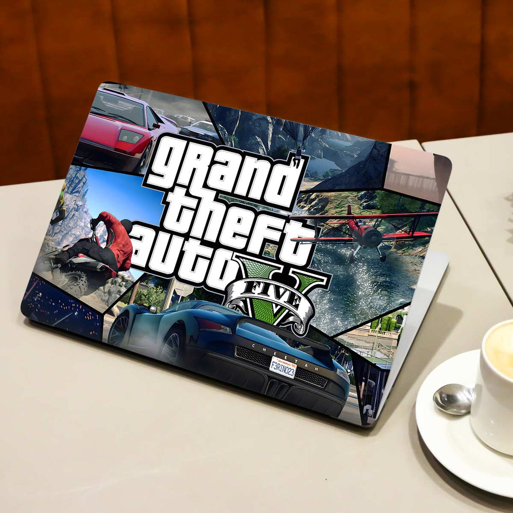 Drive into Style: Grand Theft Auto 5 Logo Laptop Skin for Gaming ...