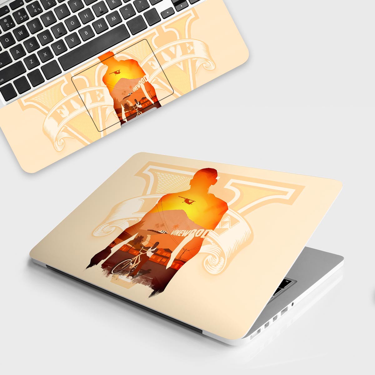 Rev Up Your Style: GTA 5 Vinewood View Minimalist Laptop Skin for ...