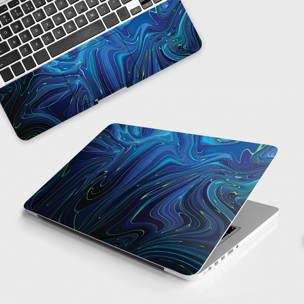 Elevate Your Laptop with a Cobalt Liquid Design Laptop Skin - Stylish ...