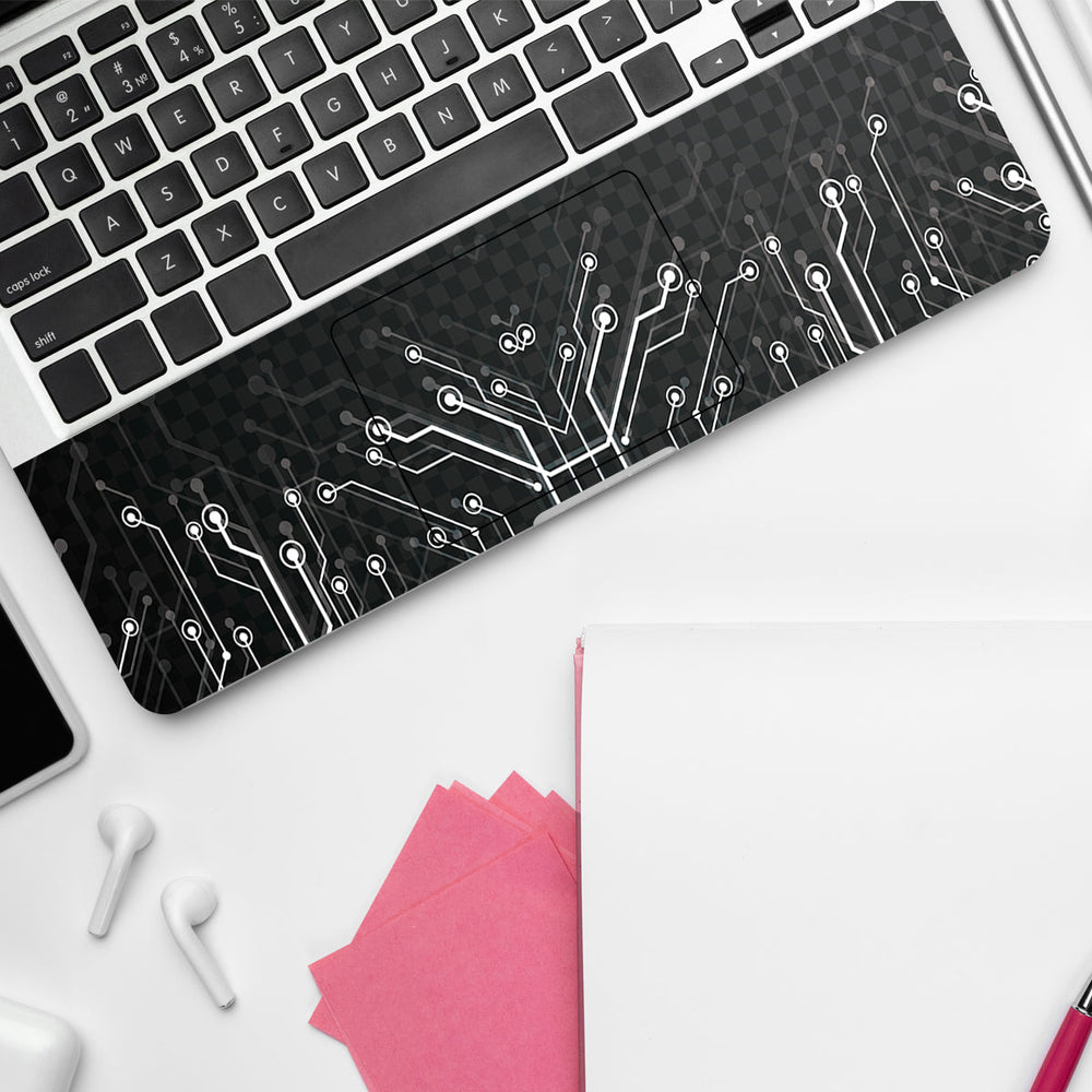 Upgrade Your Laptop's Look with Black Digital Circuit Laptop Skin ...